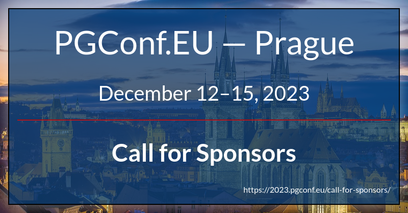 Become a Sponsor — PostgreSQL Conference Europe 2023